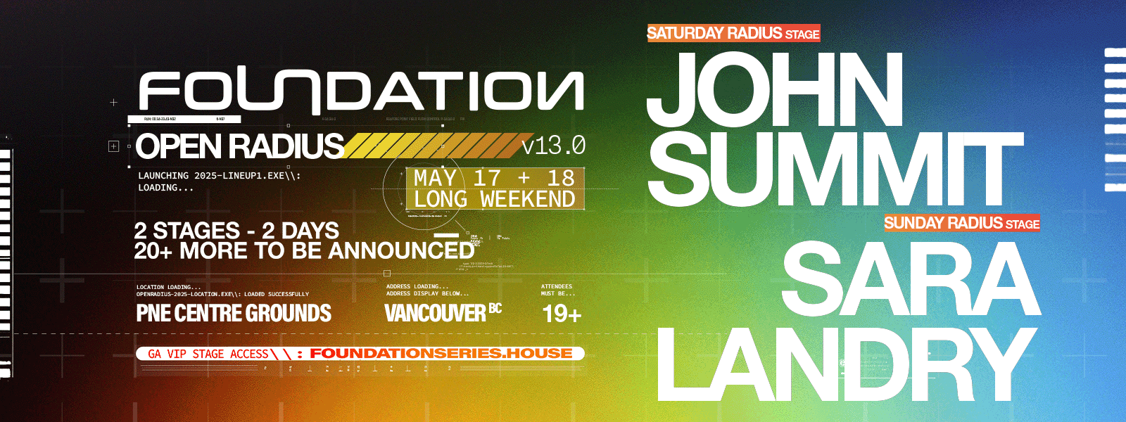 Foundation v13.0: Open Radius | TicketLeader